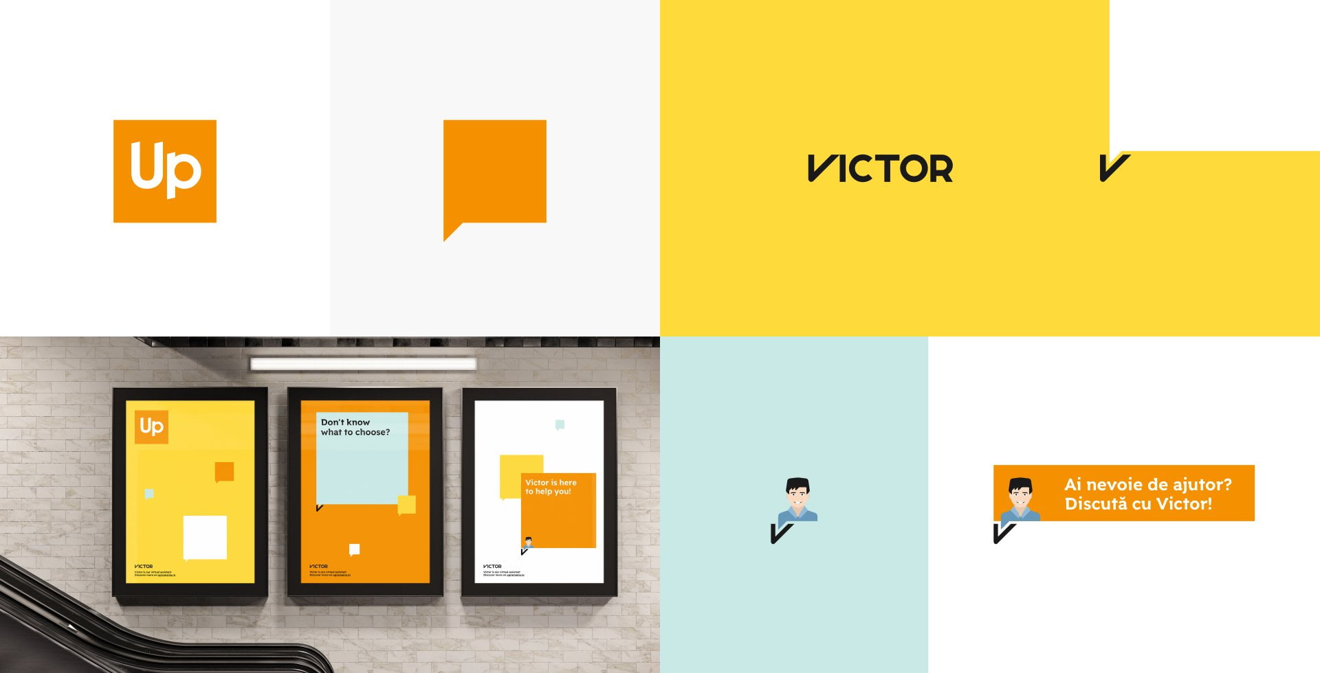 Up Victor chatbot • Tomorrow Branding • Brands to be